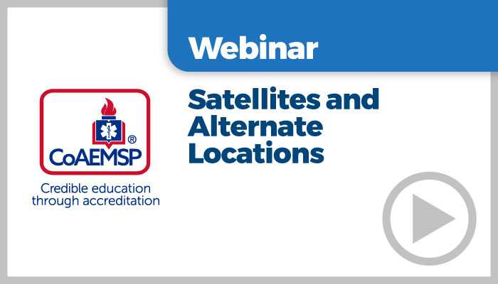 Webinars & Supporting Resources – CoAEMSP – Committee on Accreditation ...